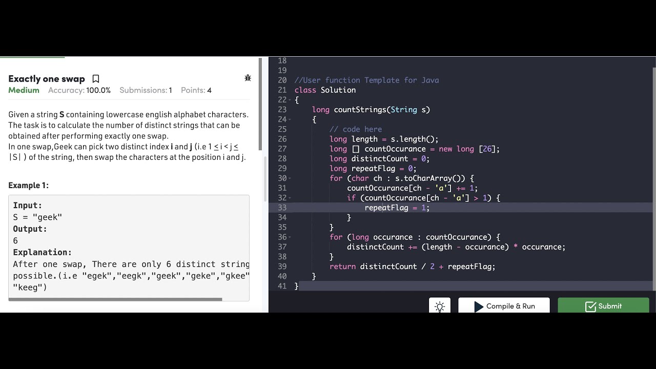 Exactly one swap - YouTube