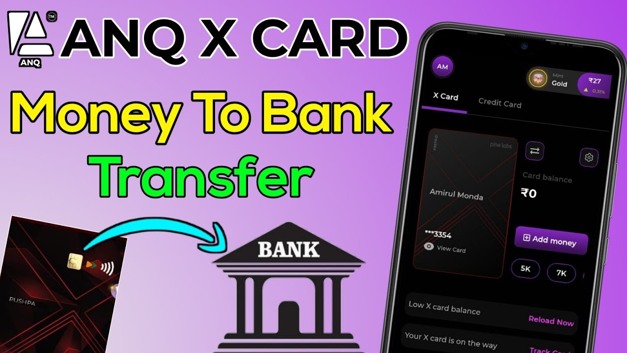 ANQ X Card Balance Transfer to Bank | ANQ X Card to Bank | ANQ to Bank ...