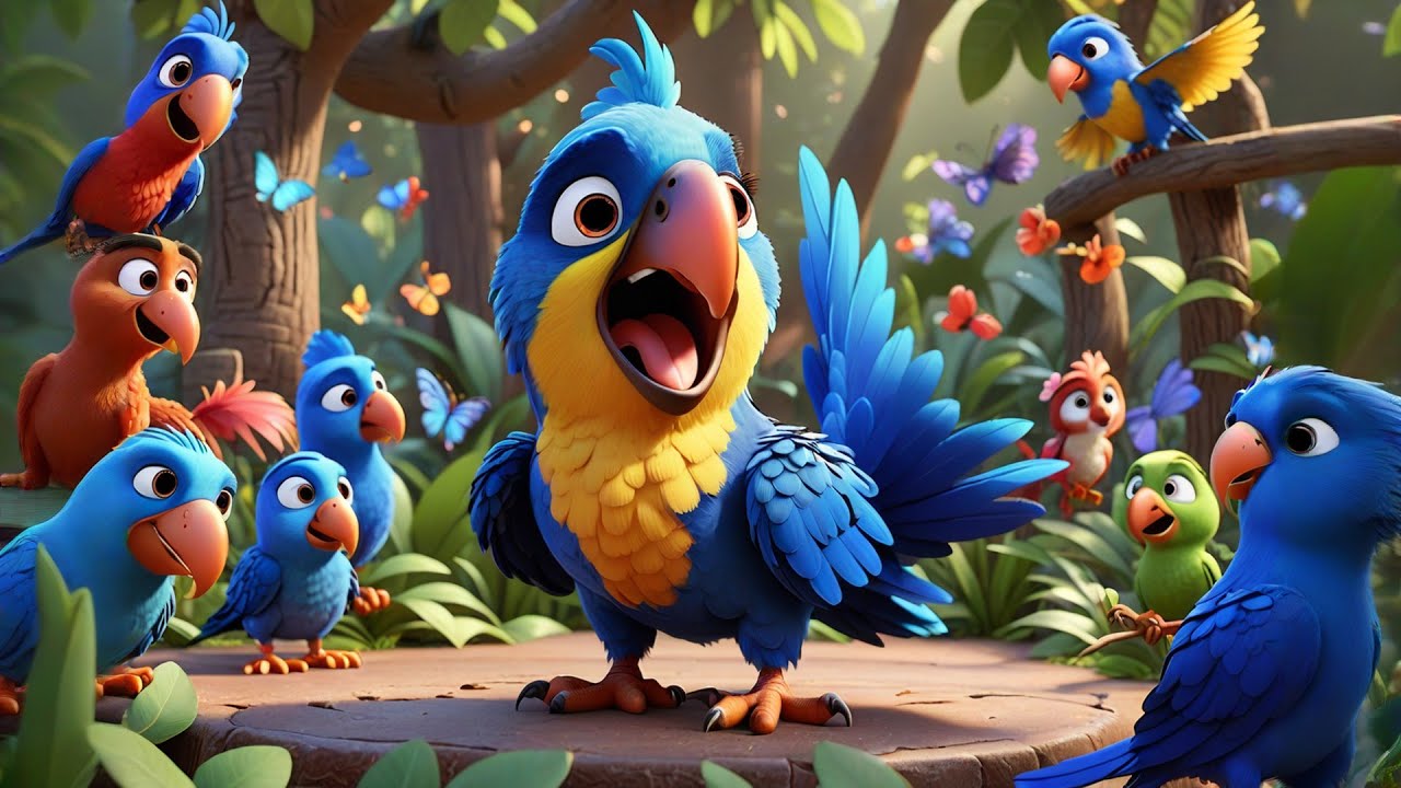 Three Parrot Pals Sing ABCDE + More Nursery Rhymes & Kids Songs - YouTube