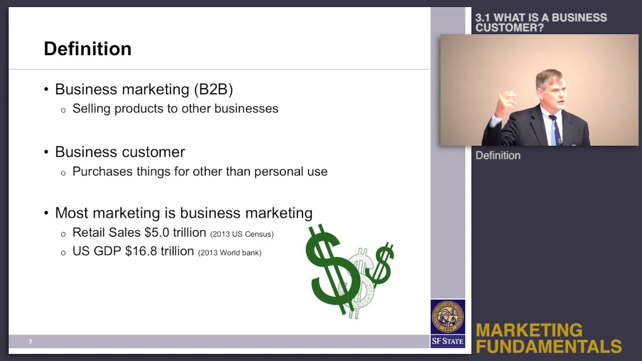 Topic 3.1 What is a business customer? - Definition - YouTube