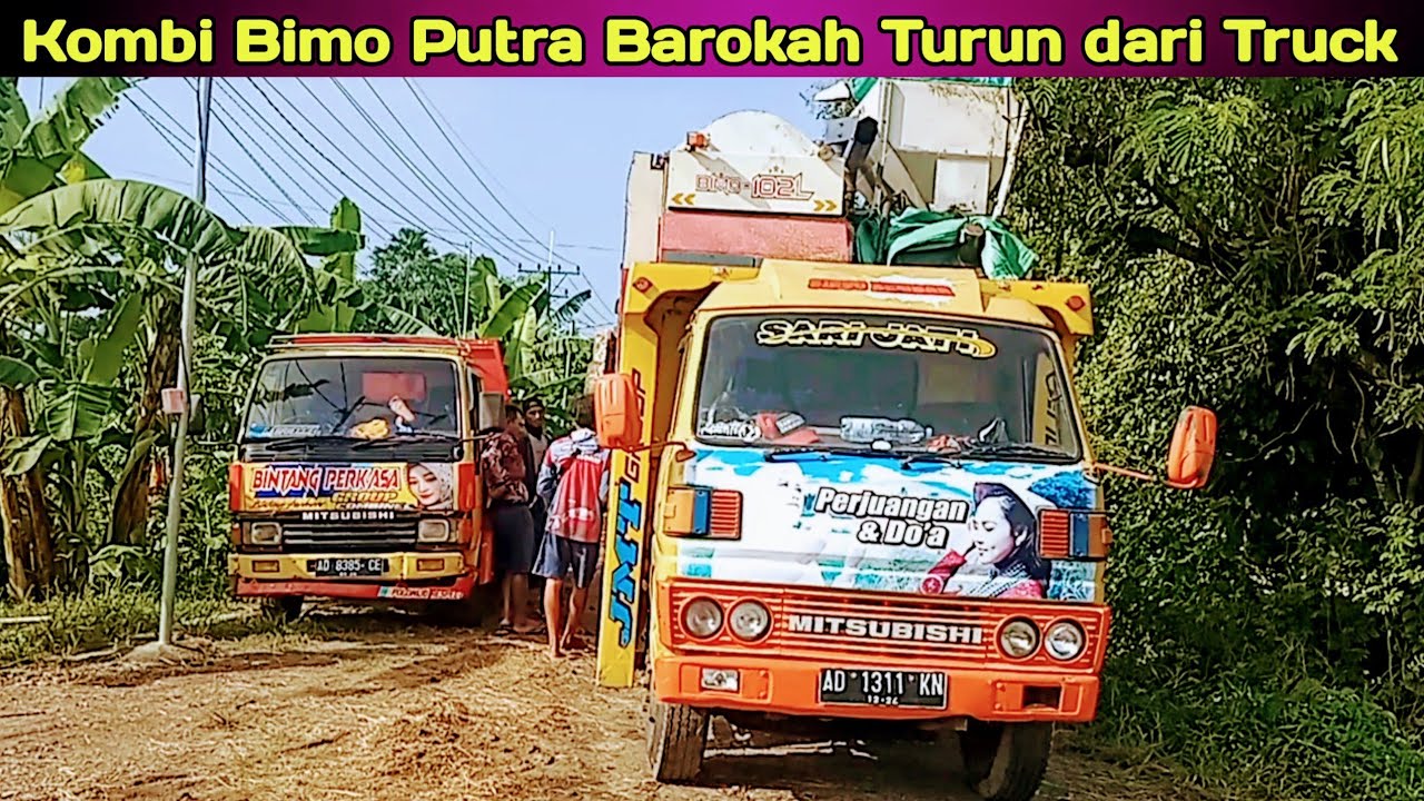 KOMBI BIMO PUTRA BAROKAH TURUN DARI TRUCK UMPLUNG - YouTube