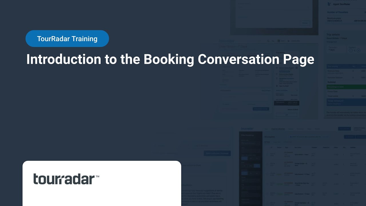 Introduction to the Booking Conversation Page - YouTube