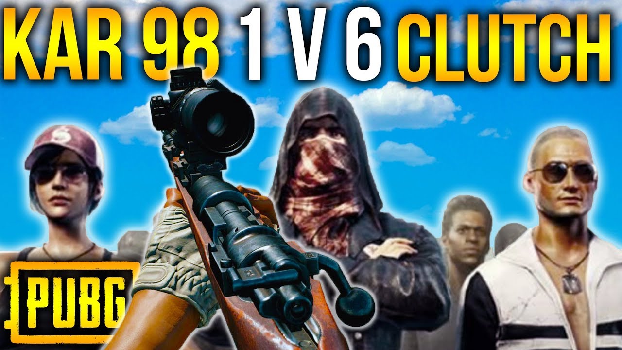 KAR 98 SNIPER 1v6 CLUTCH PUBG Sniping Gameplay PlayerUnknown's ...