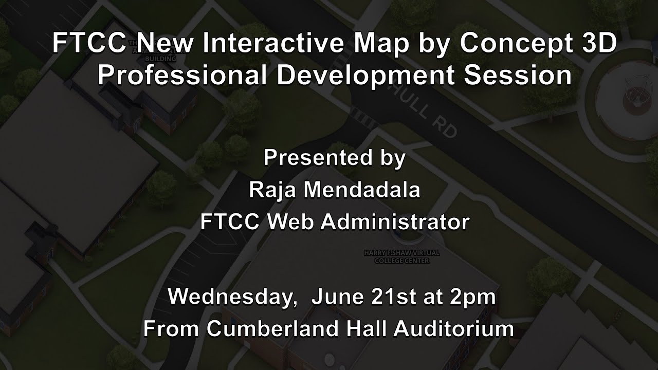 New Interactive Map by Concept 3D Session presented by Raja Mendadala ...