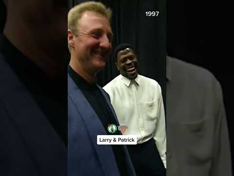 Larry Bird & Patrick Ewing 😂 1997 NBAAllStar game 🏀