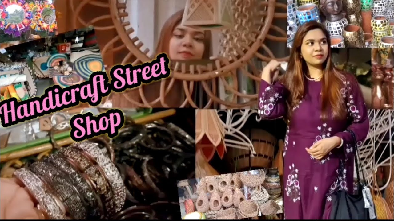 Beautiful handicraft street shop at" Dhaka Doyel Chottor "🌿Home decor ...