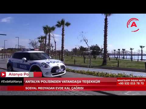 ANTALYA POLİSİNDEN VATANDAŞA TEŞEKKÜR