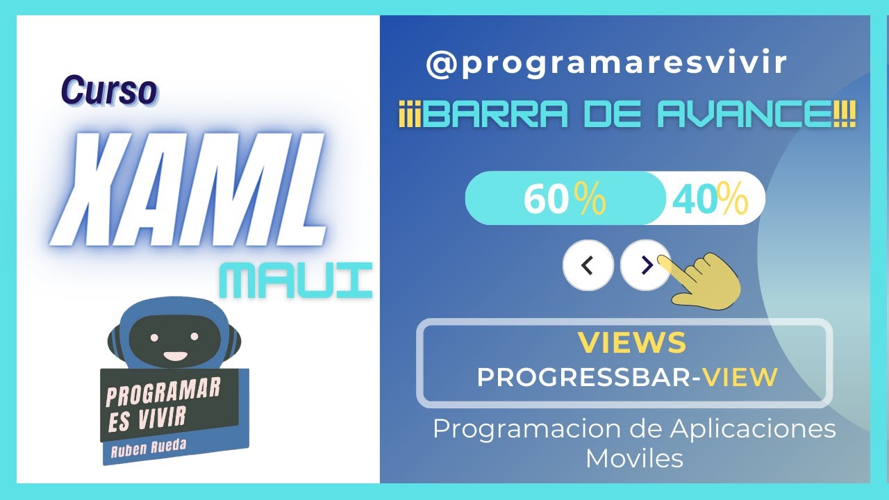 XAML Tutorial Español: 【38】 ¡CONTROL BARRA DE AVANCE [PROGRESSBAR- VIEWS] - YouTube