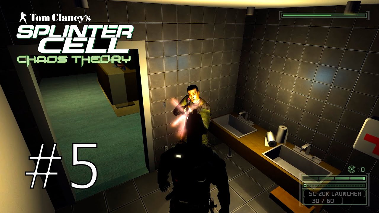 SPLINTER CELL:CHAOS THEORY - MISSION 5 - DISPLACE - NO COMMENTARY - YouTube