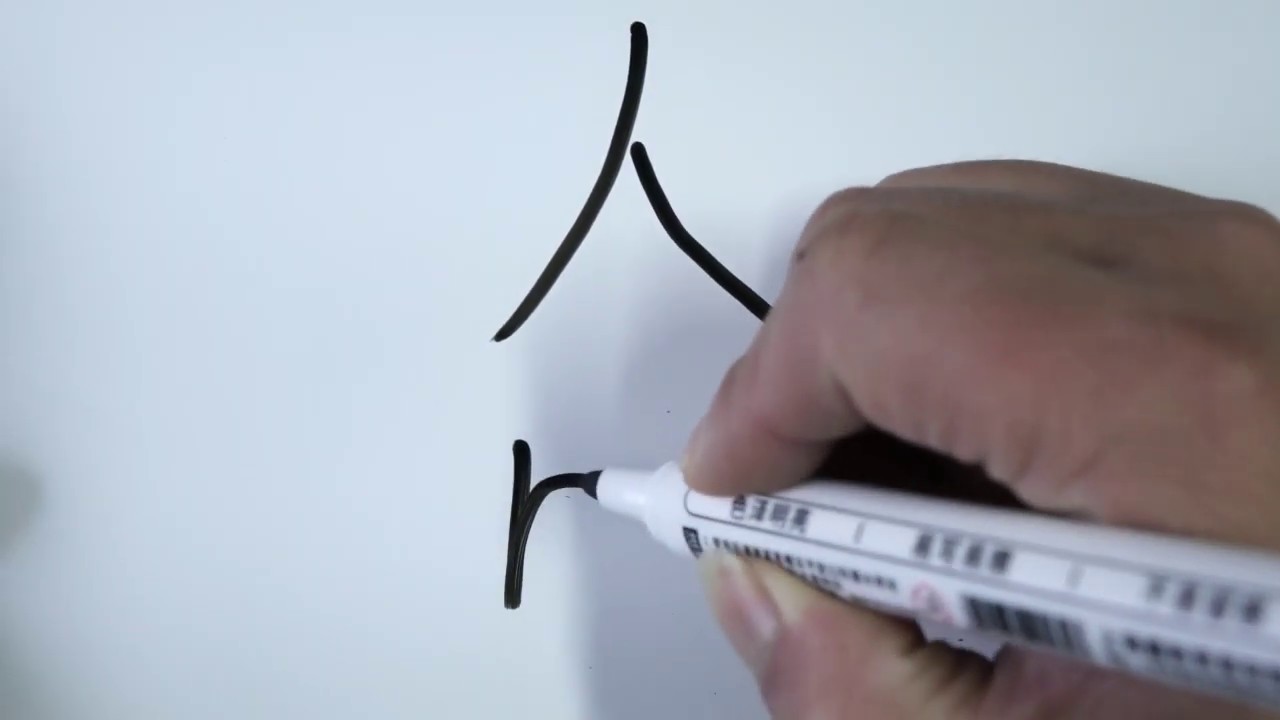 How to write human being in Chinese | how to write Chinese letters ...