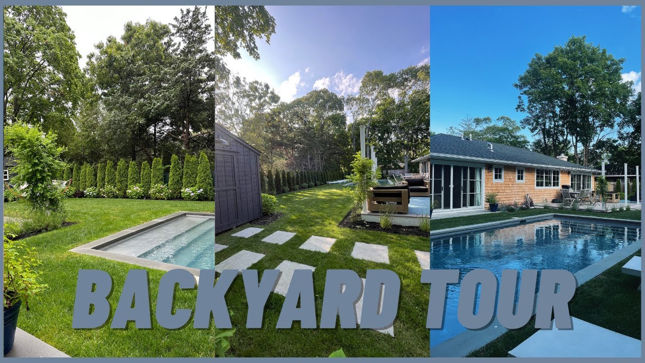 OUR FIRST BACKYARD TOUR | Taylor and Jeff - YouTube