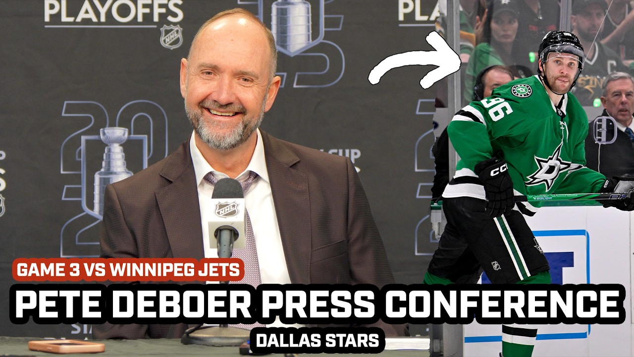 Pete DeBoer PRAISES Stars After THRILLER WIN vs Winnipeg Jets - YouTube