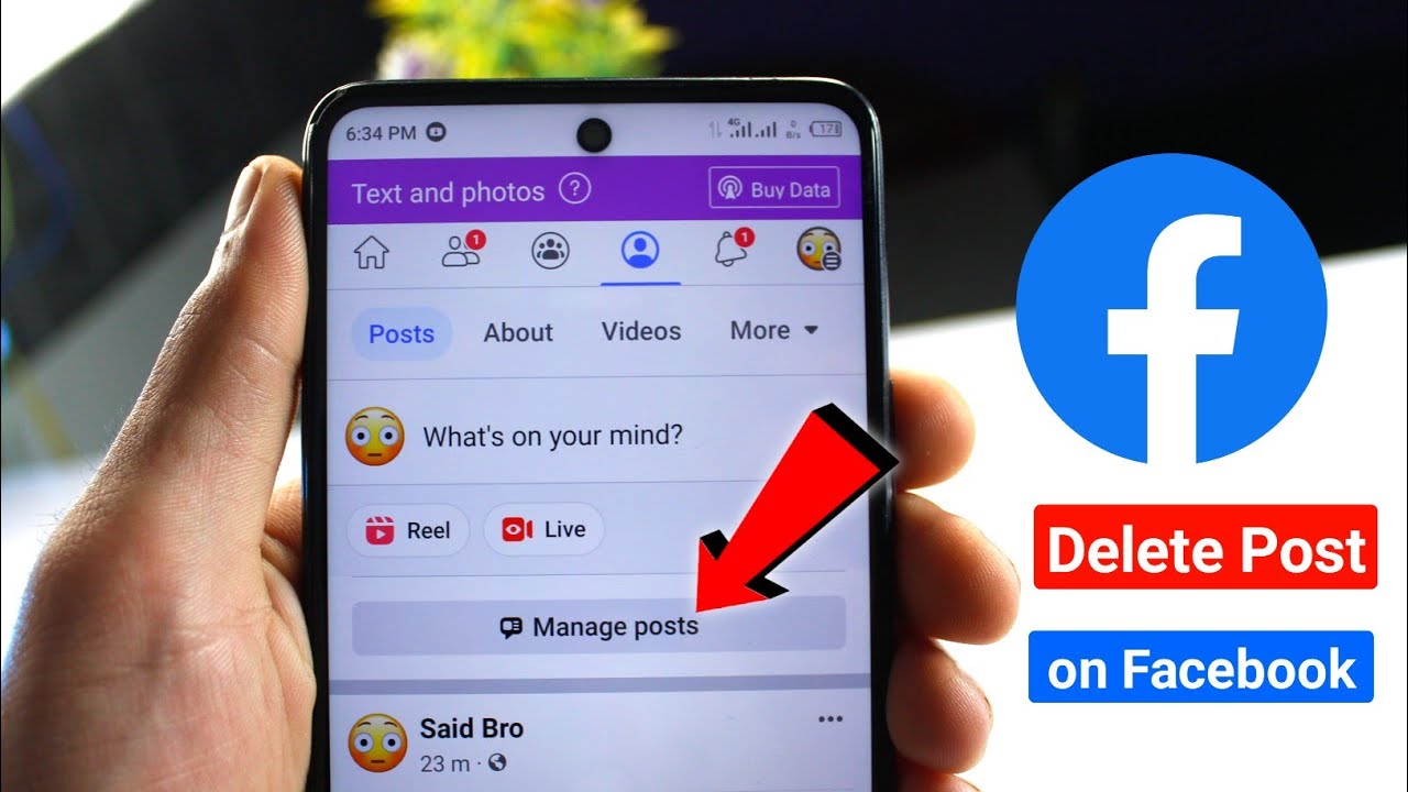 How To Delete Post On Facebook || Facebook Post Delete Kaise Kare - YouTube