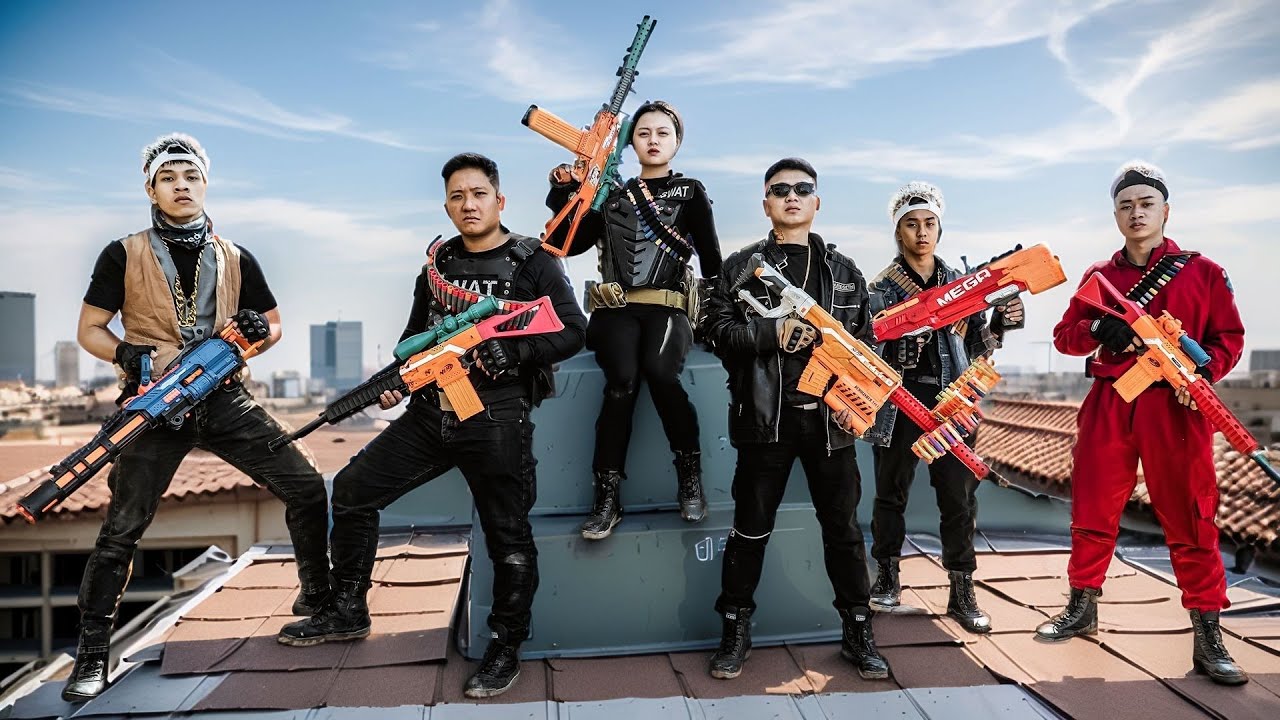 Nerf Guns War : Battle Hero's intense Nerf Guns Battle Against The ...