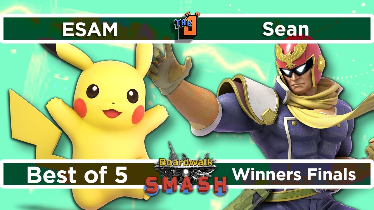 ESAM (Pikachu) vs Sean (Captain Falcon) Winners Finals - Boardwalk ...