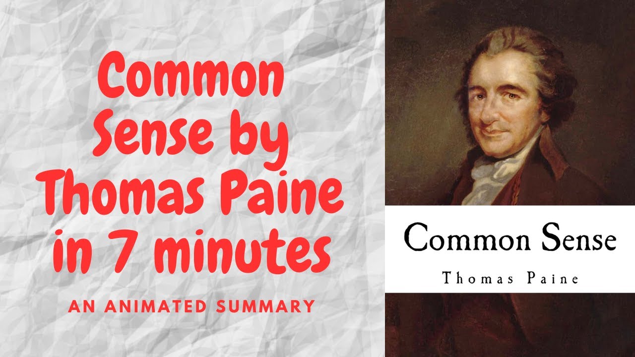 Common Sense by Thomas Paine - YouTube
