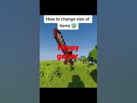 How to change size of items - YouTube