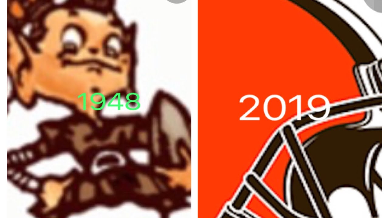 Evolution Of The Browns Logo 1948-2019 - YouTube