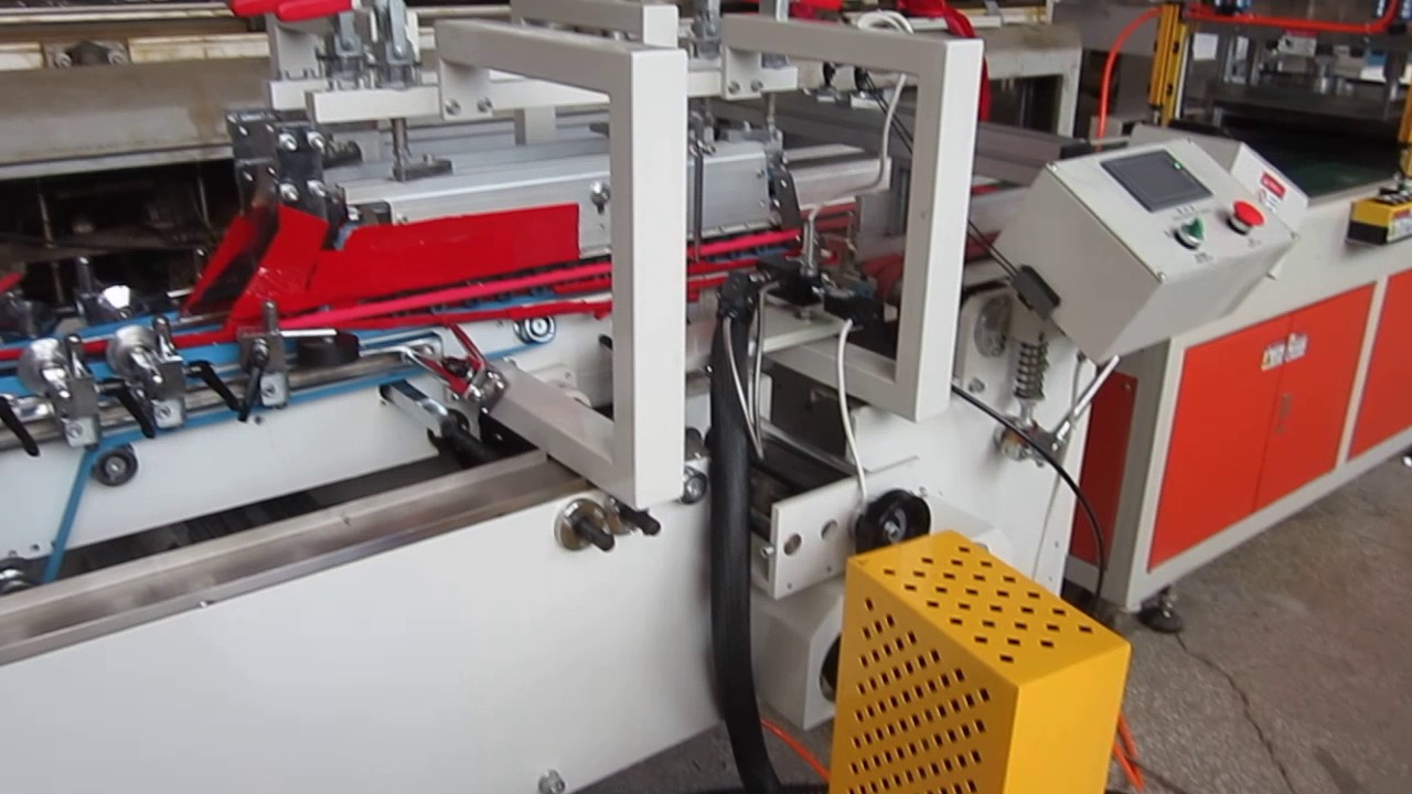 PVC curtain boxes machine - YouTube