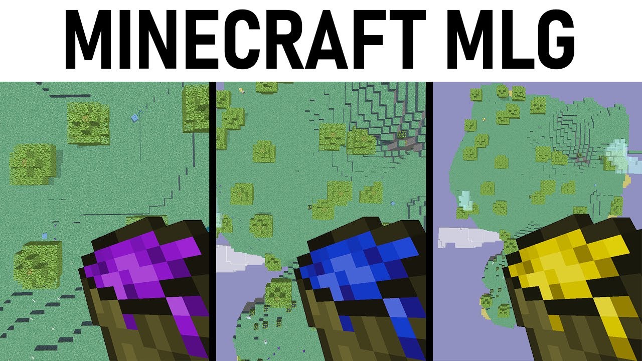 minecraft MLG in aether world - YouTube