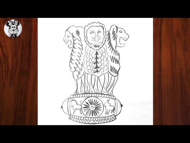 How To Draw Ashok Stambh