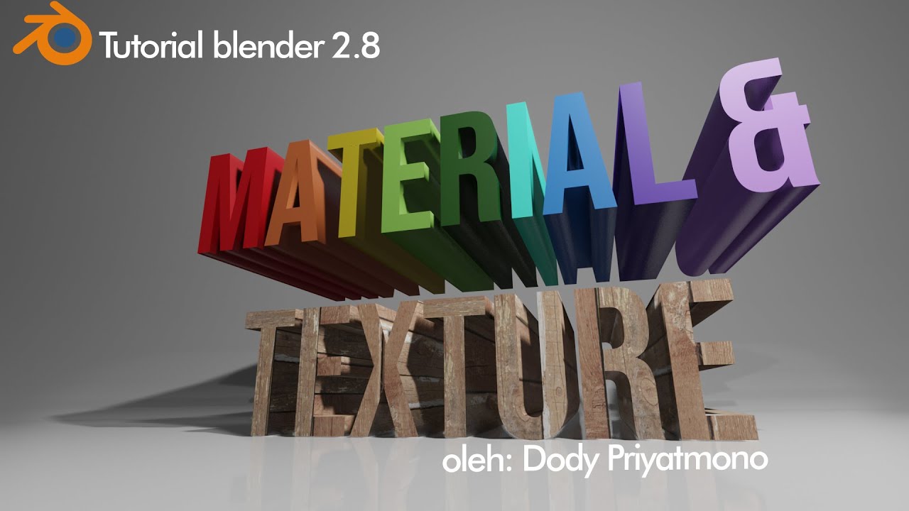 material & texture di blender 2.8 - YouTube