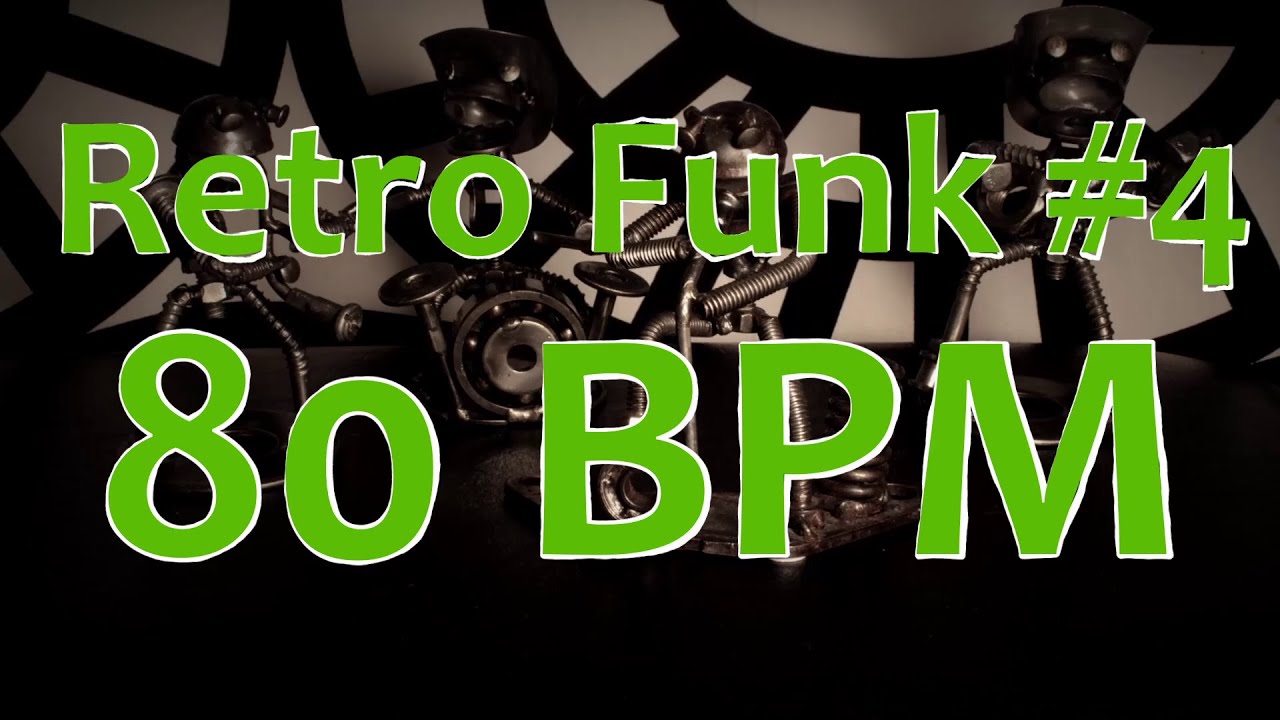 80 BPM - Retro Funk Beat #4 - 4/4 #DrumBeat - #DrumTrack - Funk Drum ...