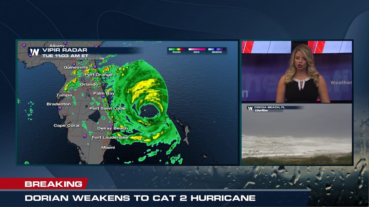 Meteorologist Viki Knapp - Hurricane Dorian Coverage - YouTube