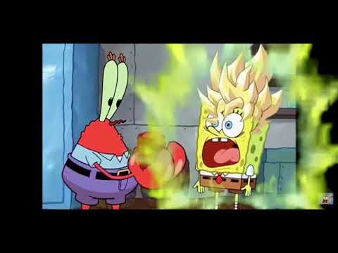 Spongebob goes super saiyan again - YouTube