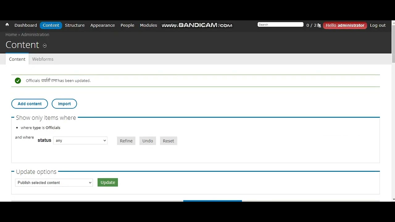 How to add Elected officials in LG website home page - YouTube