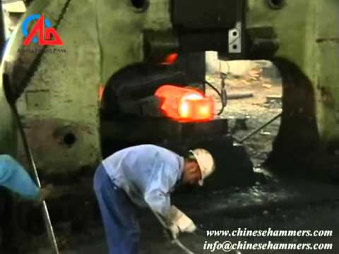 open die forging,hydraulic drop hammer - YouTube