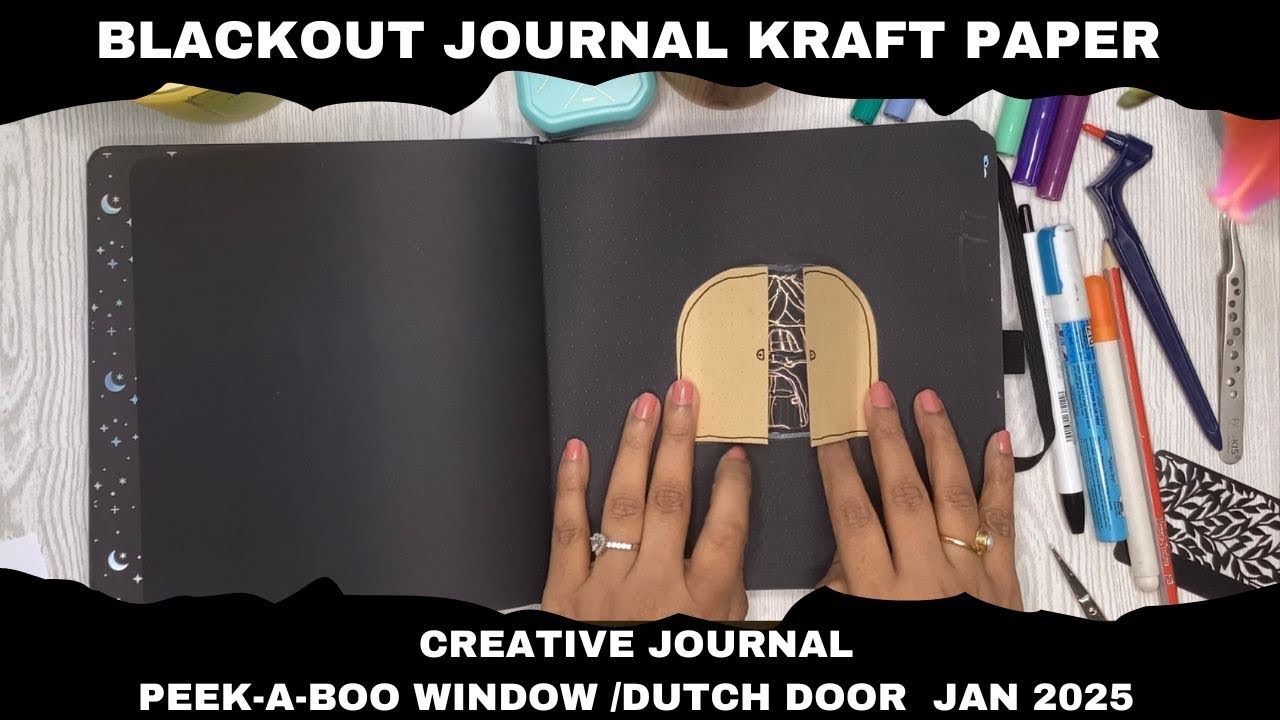 Blackout Journal Kraft paper Dutch doors / Creative journal layouts ...