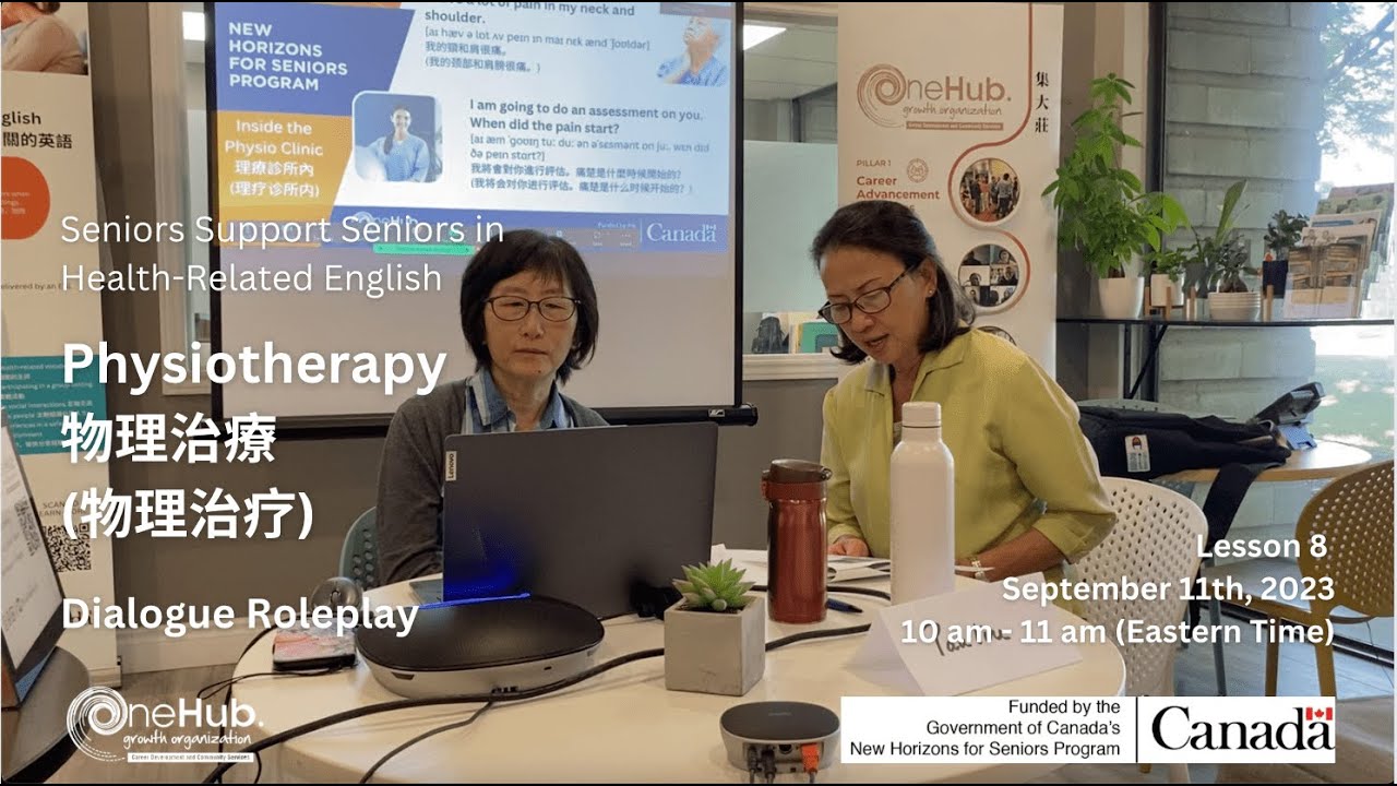 Seniors Support Seniors in Health-Related English - OneHub. Growth