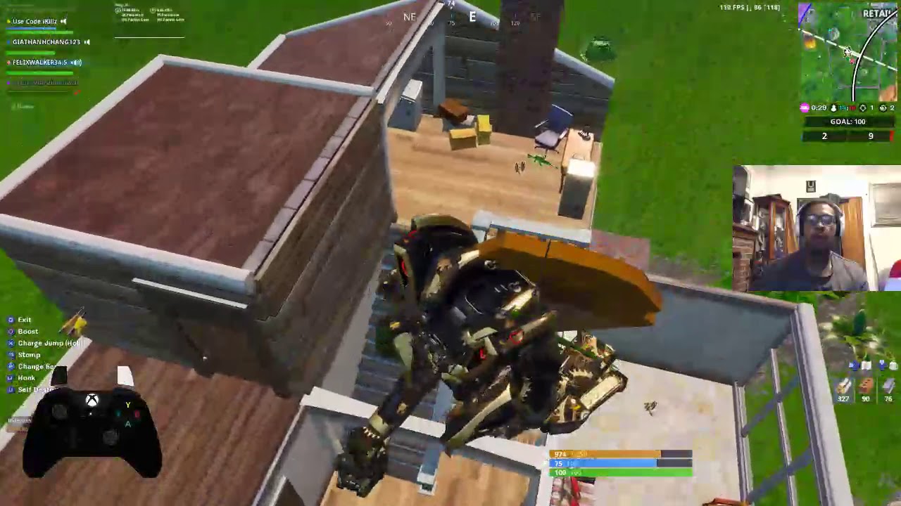 Fortnite x Mayhem Phycho Bundle Game Play / Combat Pro / - YouTube