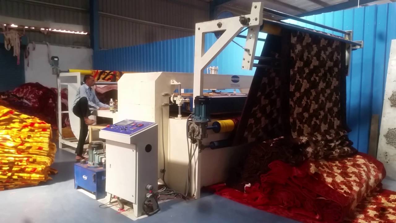 MINK BLANKET EMBOSSING MACHINE MODEL SIGMA--270 ROLL TO ROLL - YouTube