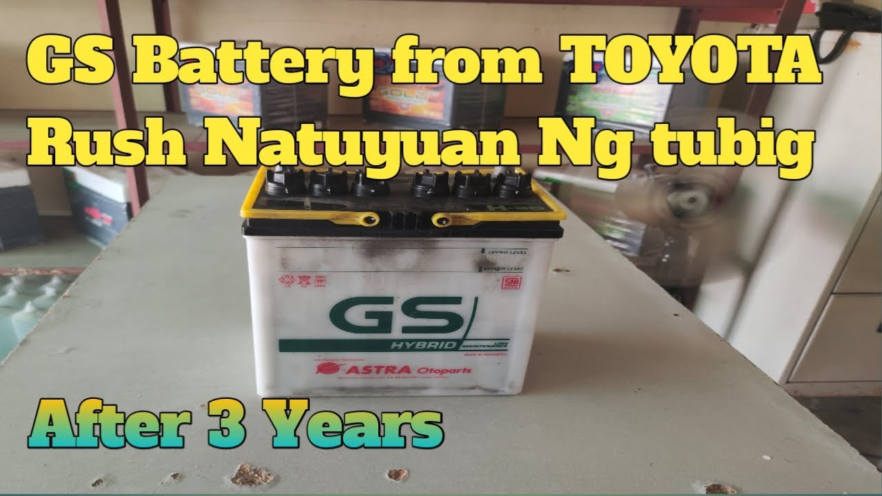 GS BATTERY from TOYOTA RUSH NATUYUAN NG TUBIG | BMI MOTOLITE - YouTube