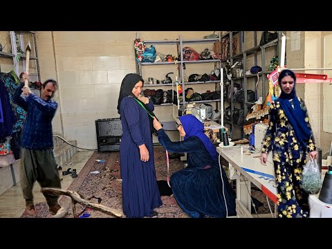 A busy day with Shakeel going to the tailor to sew clothes and Amir chopping firewood.