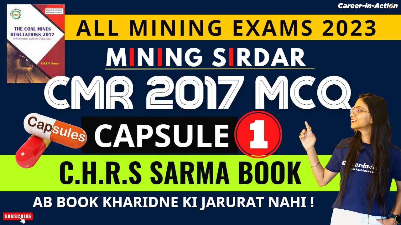 CMR 2017 MCQs of C.H.R.S SARMA Book | CAPSULE - 1 | For all Mining ...