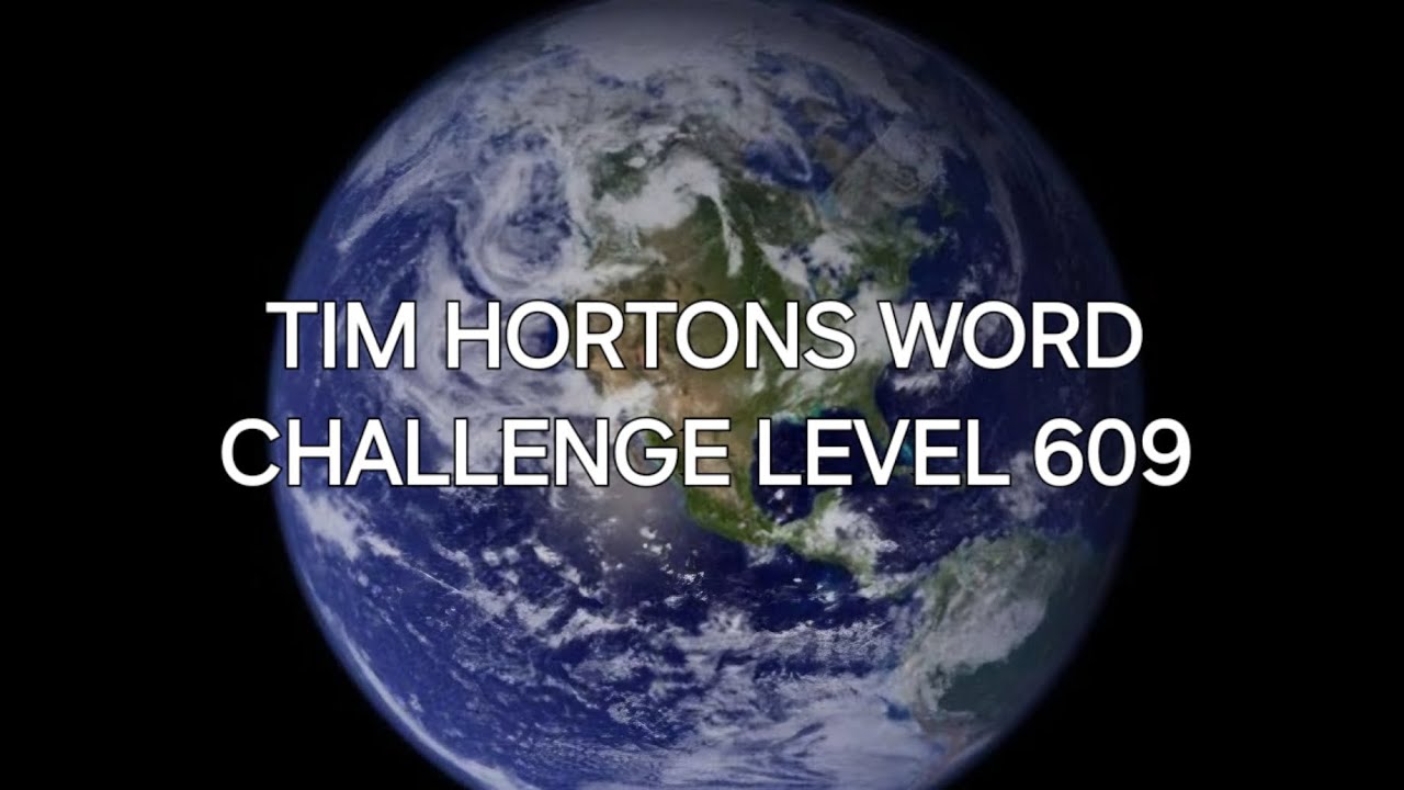 👨‍🚀👩‍🚀🧑‍🚀 Tim Hortons Word Challenge Level 609 #timhortons #free # ...