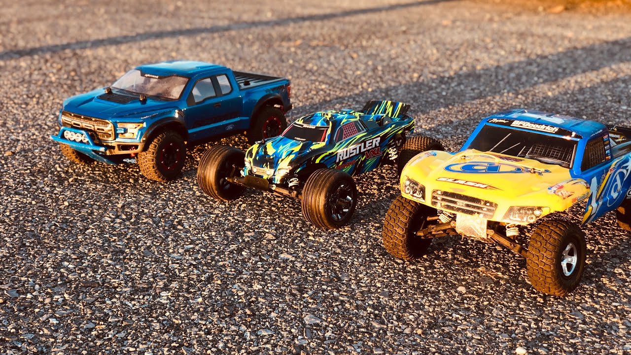 NEW Traxxas Rustler VXL Brushless Stock Speed Run vs Modded Traxxas ...