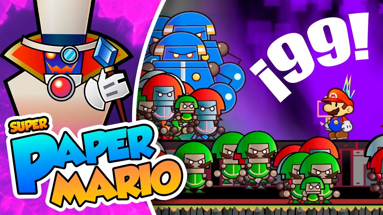 99 combates?! - 22 - Super Paper Mario (Wii) DSimphony - YouTube