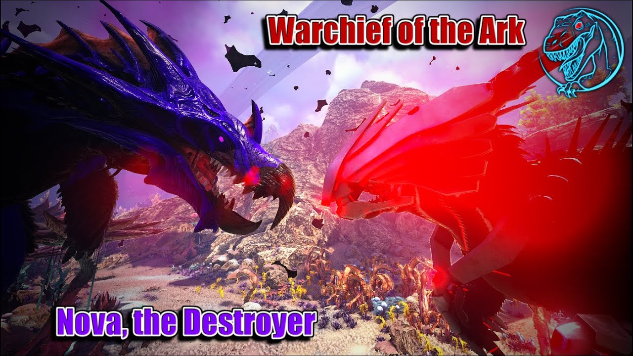 Nova, the Destroyer vs. Warchief of the Ark | ARK Dino Short Fight 🦎 # ...