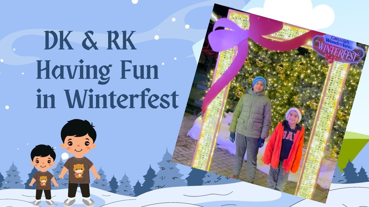 DK & RK Having Fun in Winterfest 2023 | DK with RK #dkwithrk - YouTube