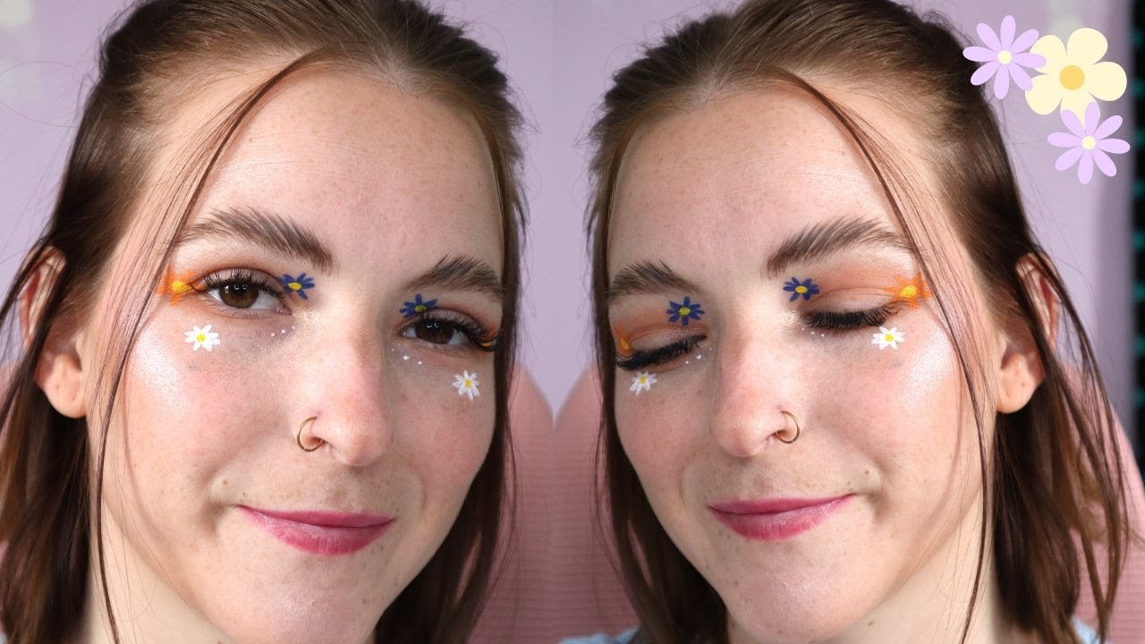 EASY FLOWER MAKEUP | Spring Inspired Look - YouTube
