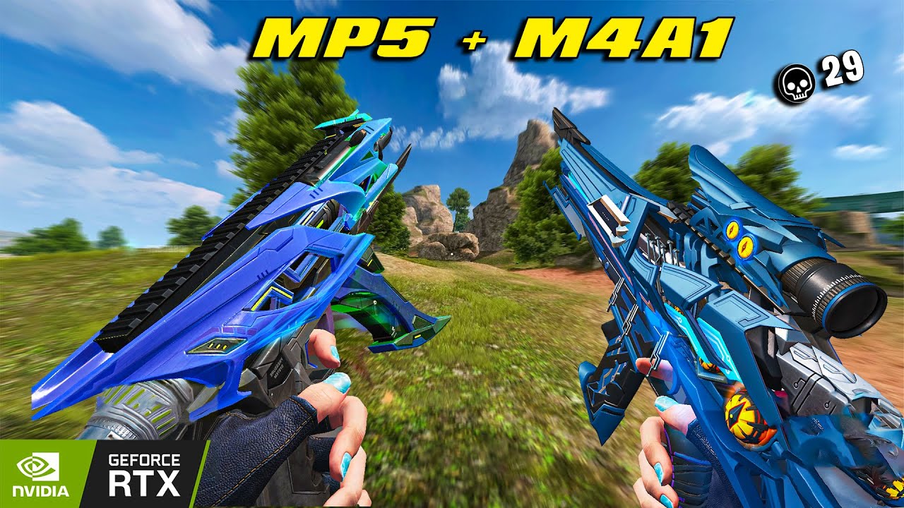 MP5 + M4A1 29 kill random squad Blood strike max graphic rtx 2060 - YouTube
