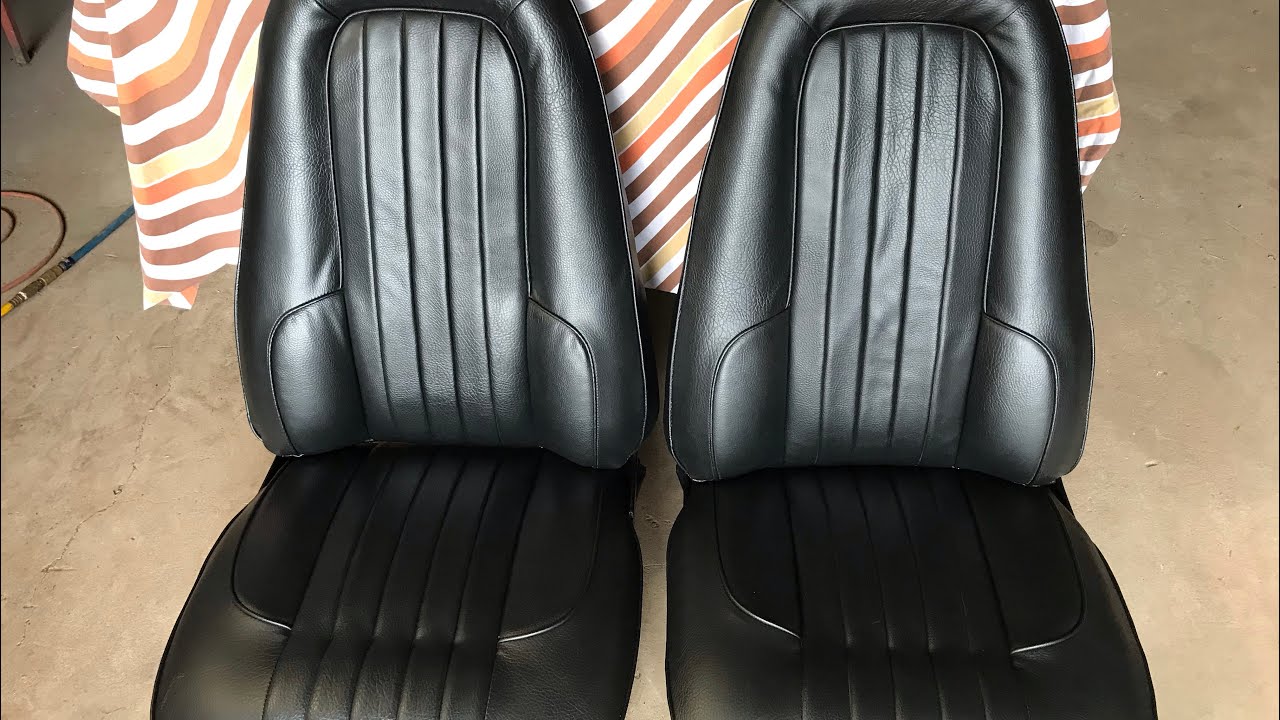 Valiant bucket seat recover - YouTube