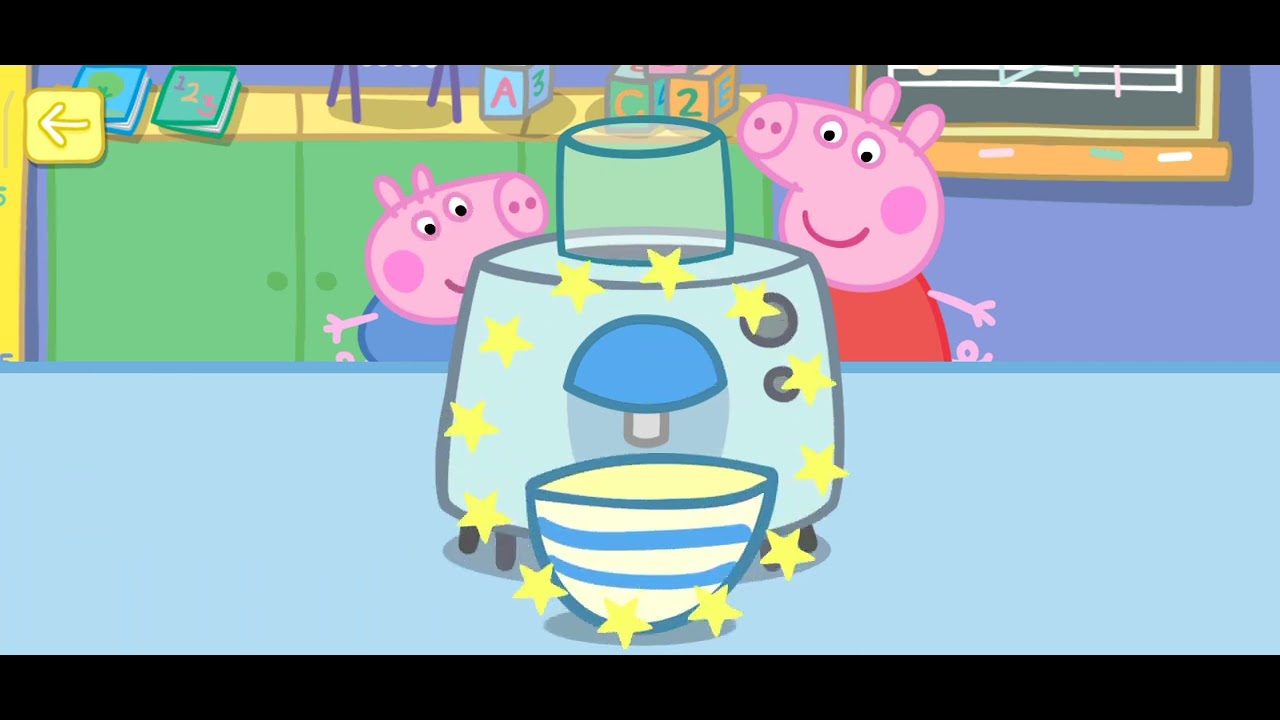 Peppa Pig: Peppa make a delicious dark chocolate ice cream with Banana ...
