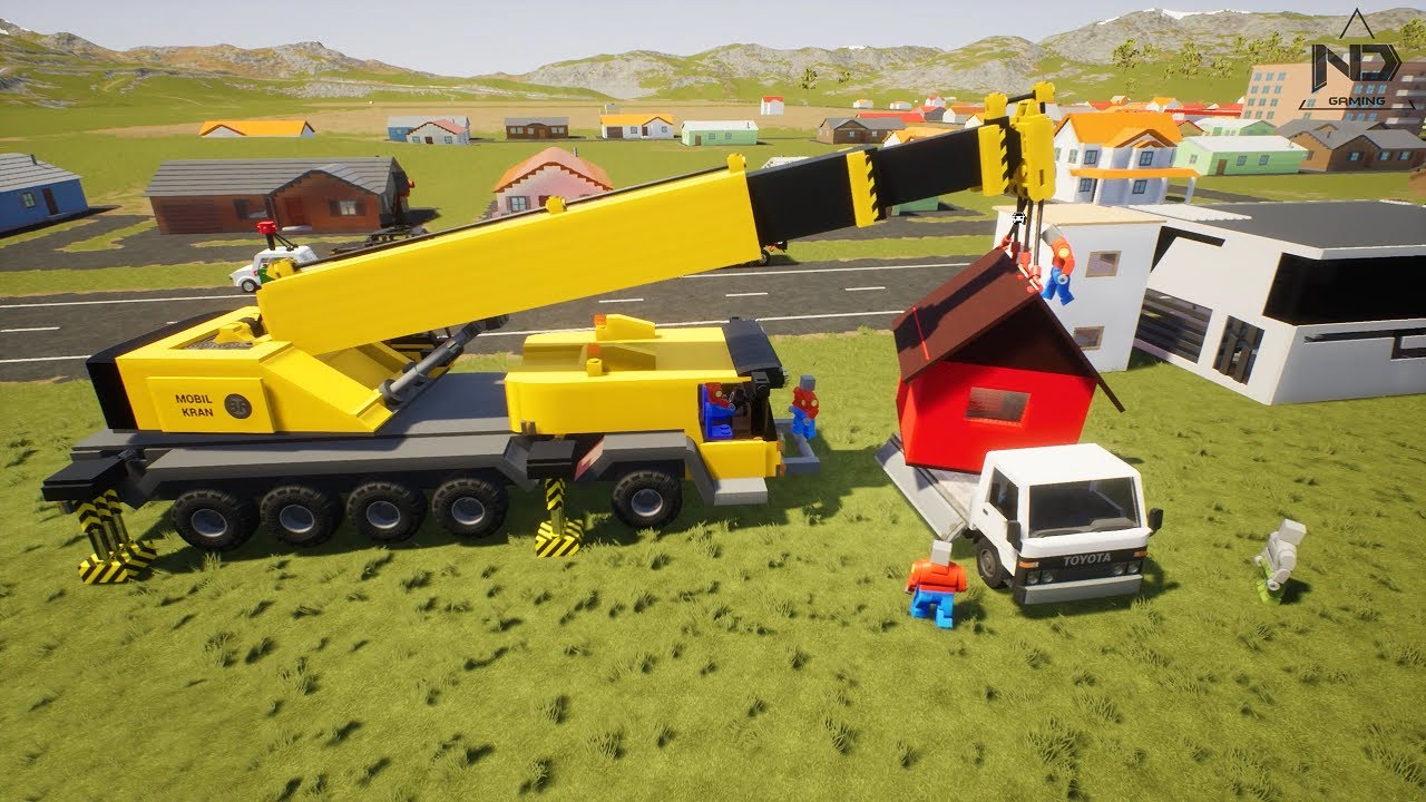 Brick Rigs #68 - Dịch Vụ Vận Chuyển Nhà Bằng Xe Cẩu !! - YouTube