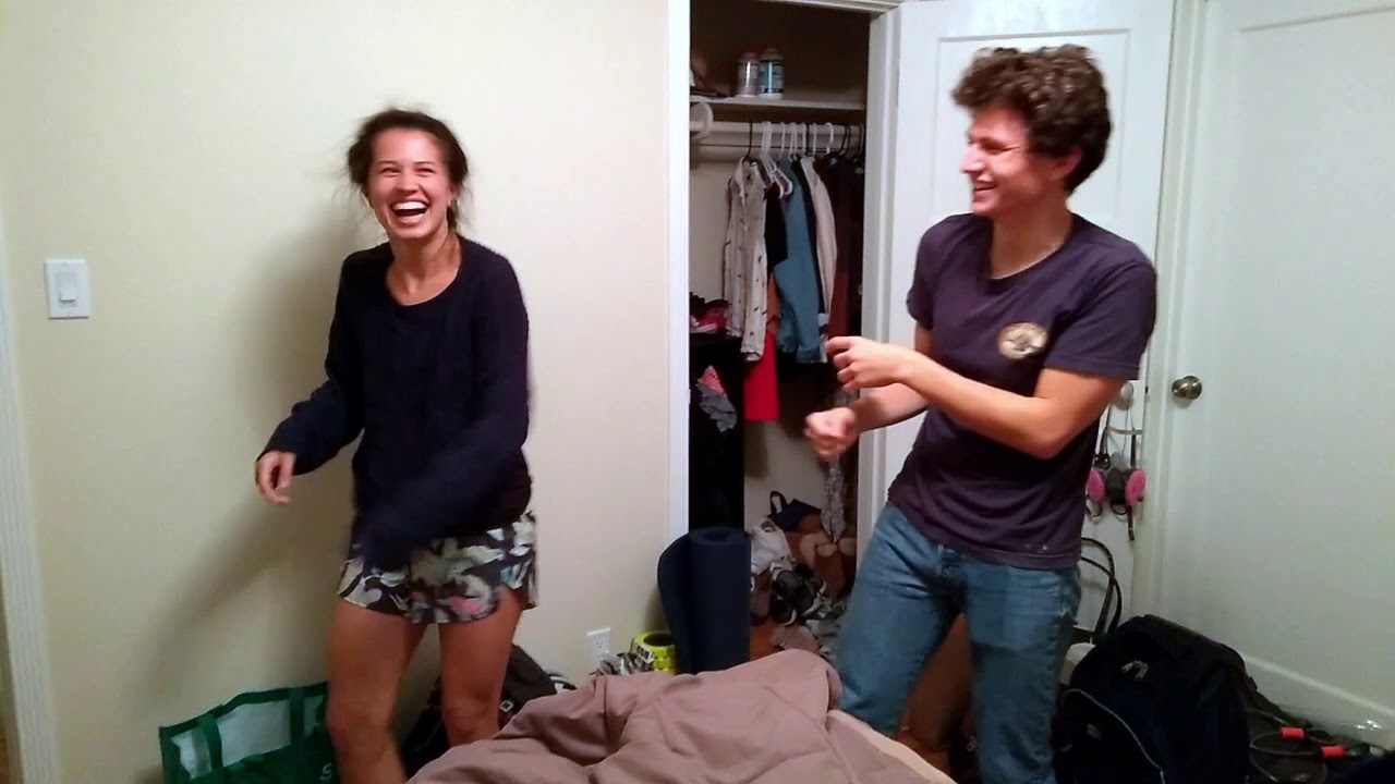 Brother and Sister Harmless Indoor Wrestling - Funny! - YouTube