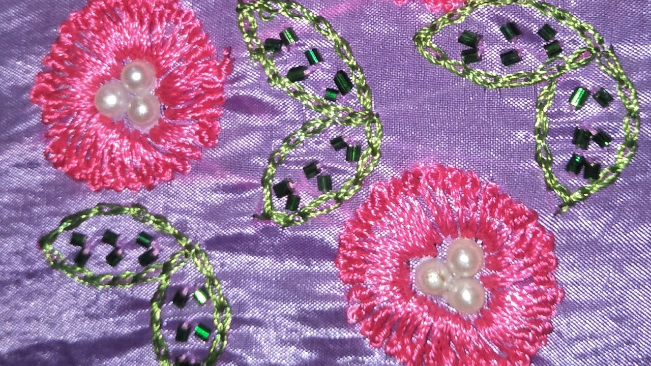 stylish fancy dress hand embroidery - YouTube